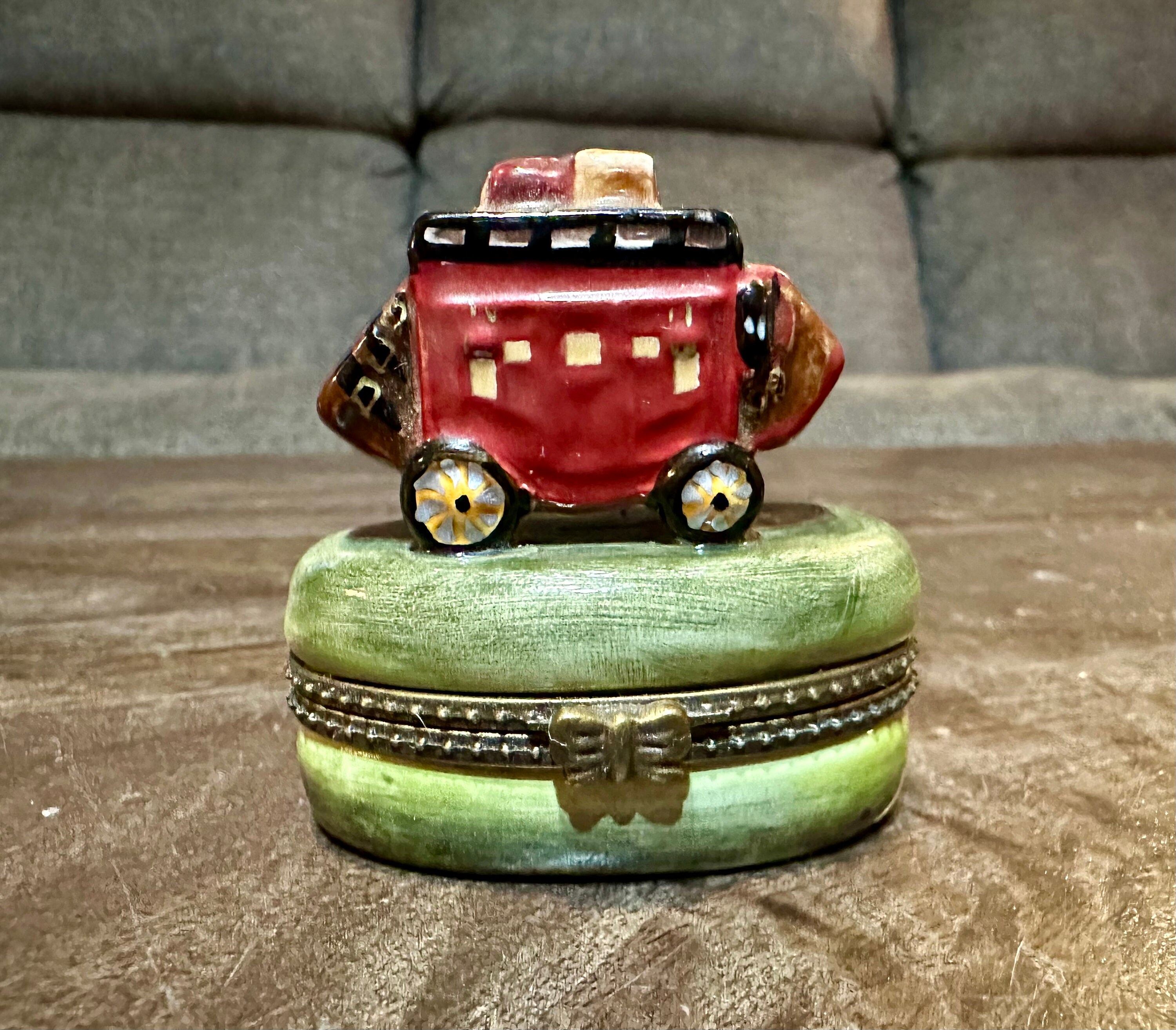 Wells Fargo Bank Stage Coach Porcelain Trinket Box, 2003 - Etsy