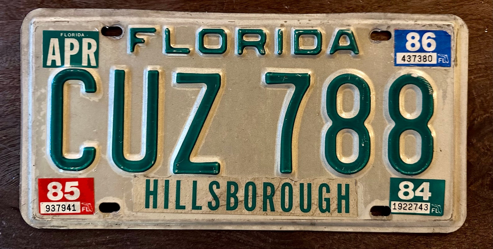 Florida- Hillsborough License Plates 1980’s - Etsy
