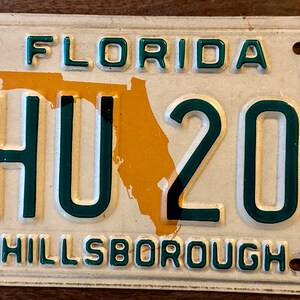 Florida- Hillsborough License Plates 1980’s - Etsy