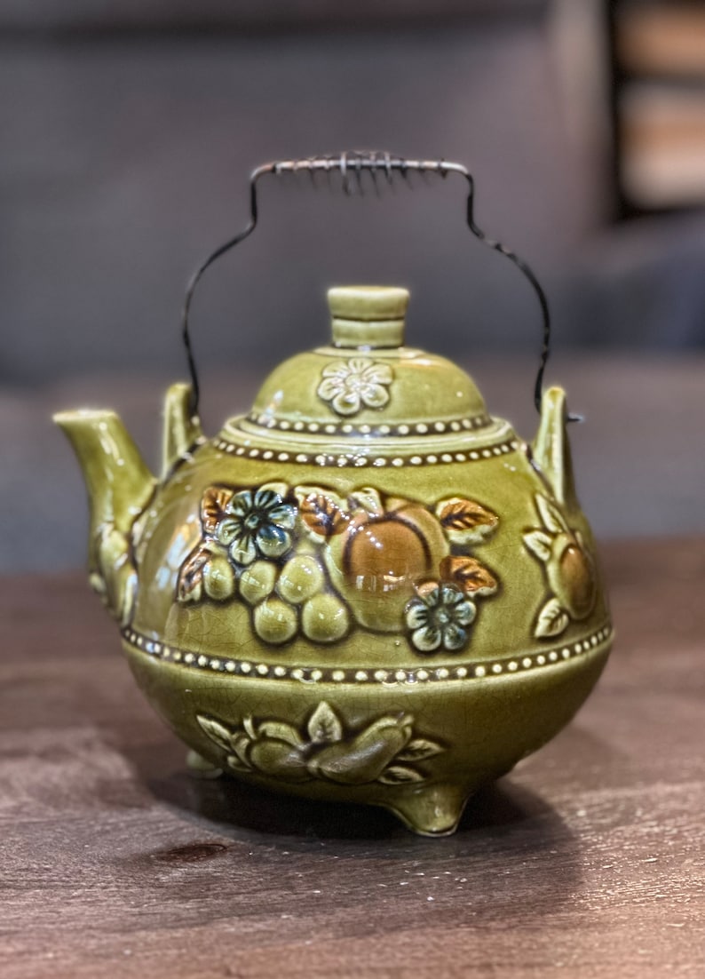 Vintage Green Japanese Teapot- 1970’s - Etsy