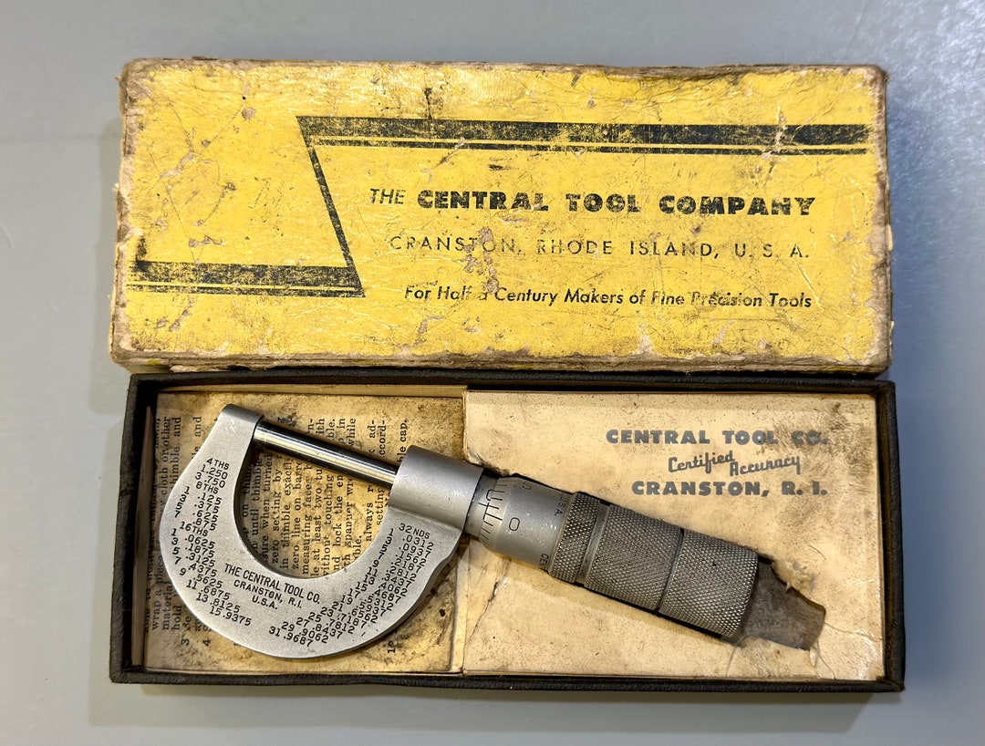 Vintage Micrometer Tool the Central Tool Company - Etsy