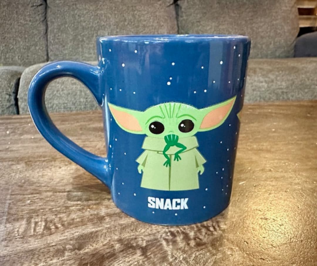 Star Wars Grogu, Baby Yoda Coffee Cup, Snack Attack Protect Cup - Etsy
