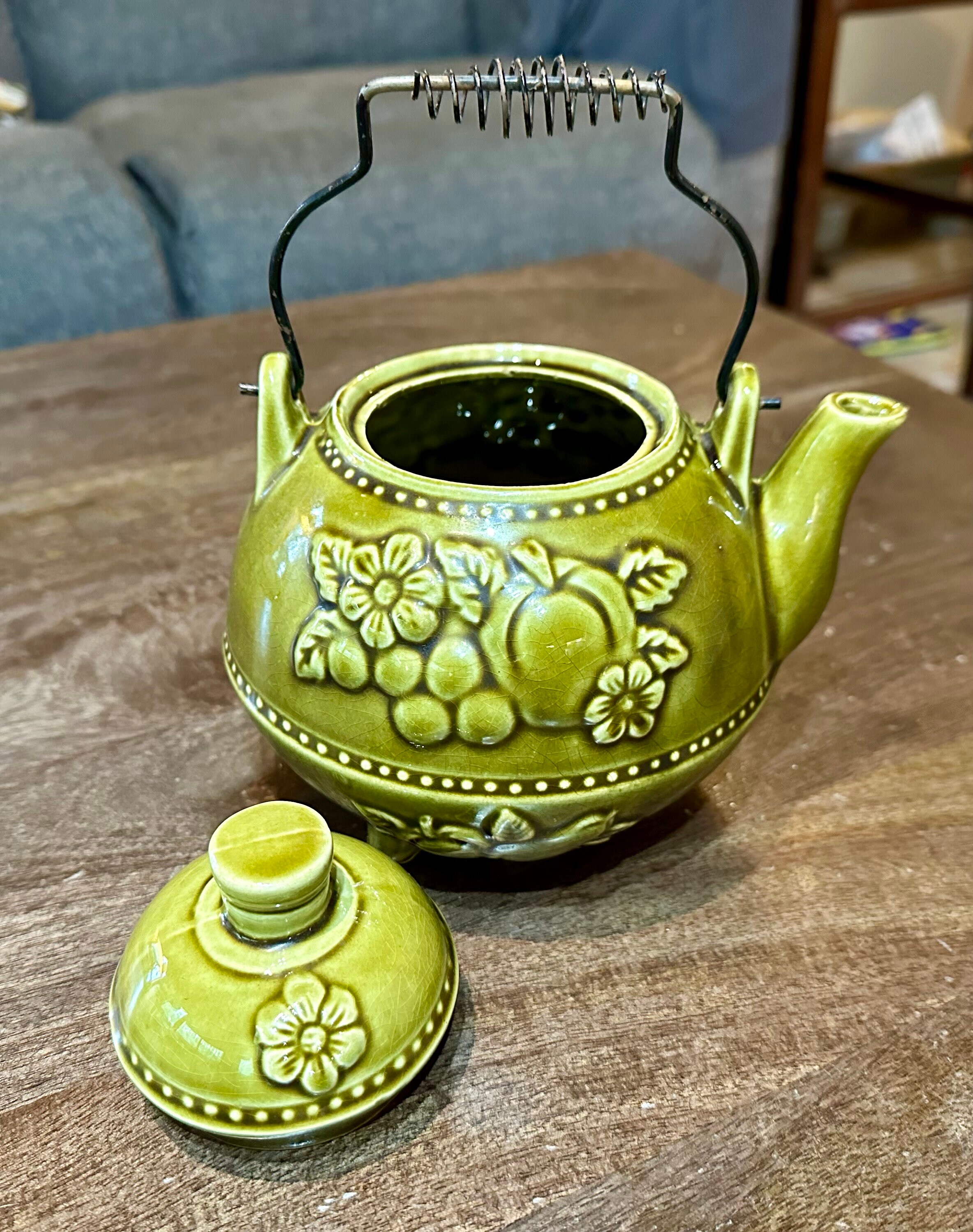 Vintage Green Japanese Teapot- 1970’s - Etsy