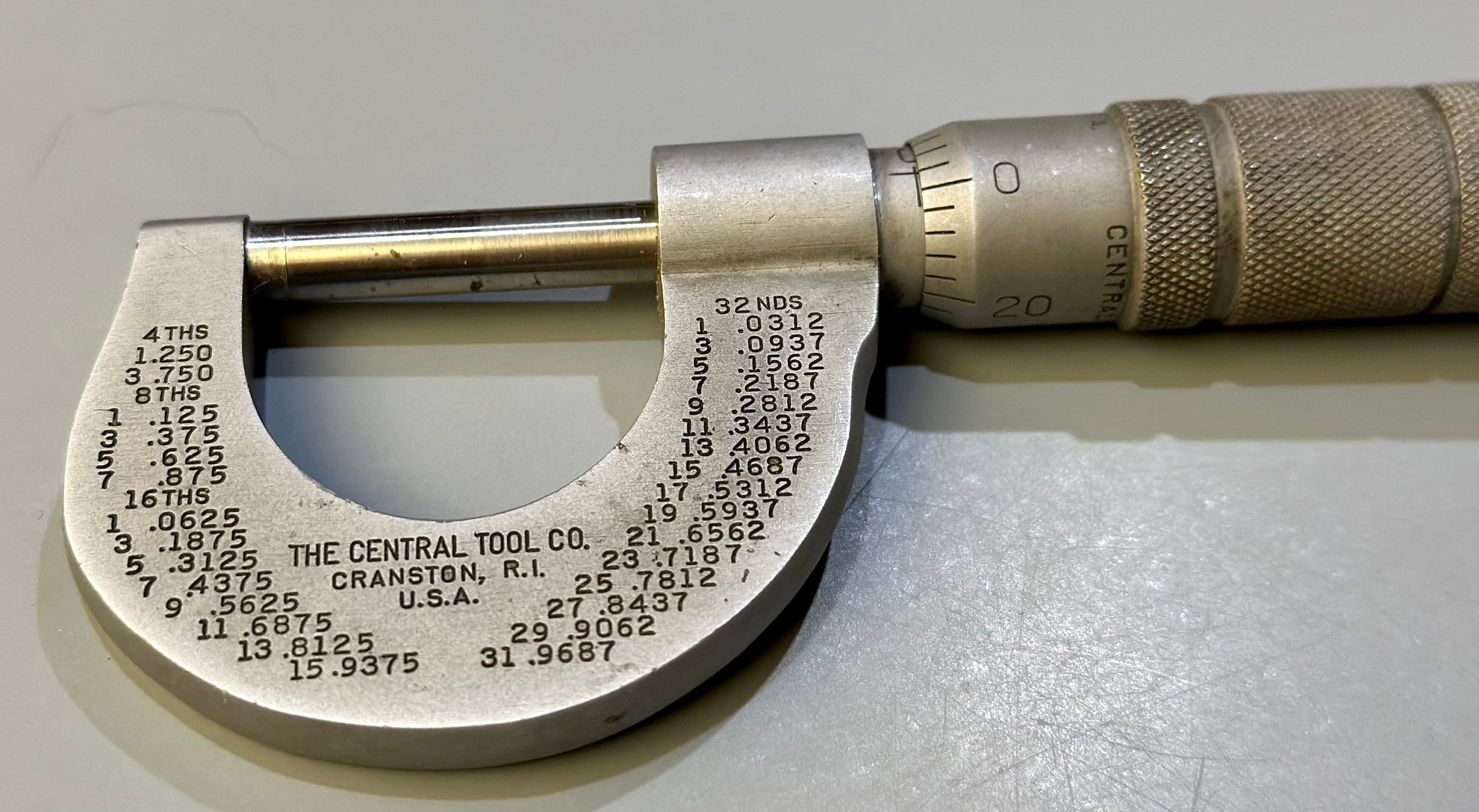 Vintage Micrometer Tool the Central Tool Company - Etsy