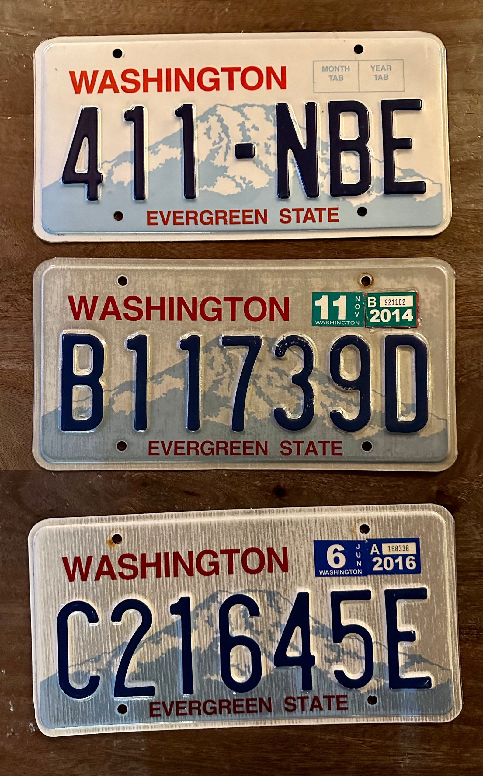 Washington License Plates. Evergreen State License Plates - Etsy