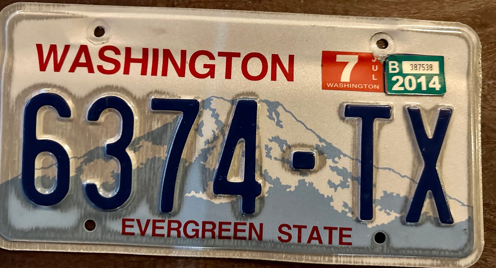 Washington License Plates. Evergreen State License Plates - Etsy