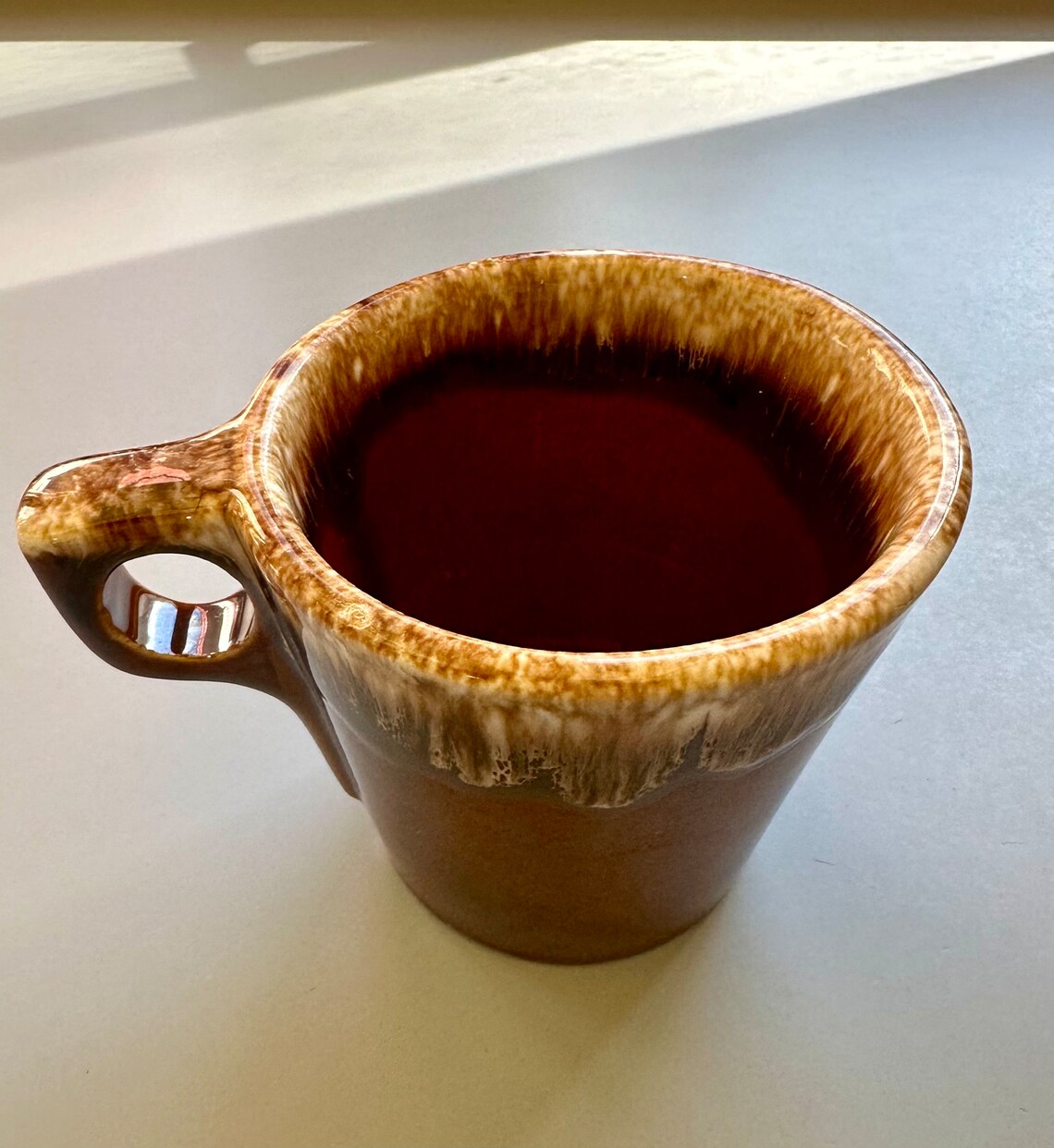 Vintage 1950s Pottery Brown Drip Coffee Mug, Replacement Mug - Etsy