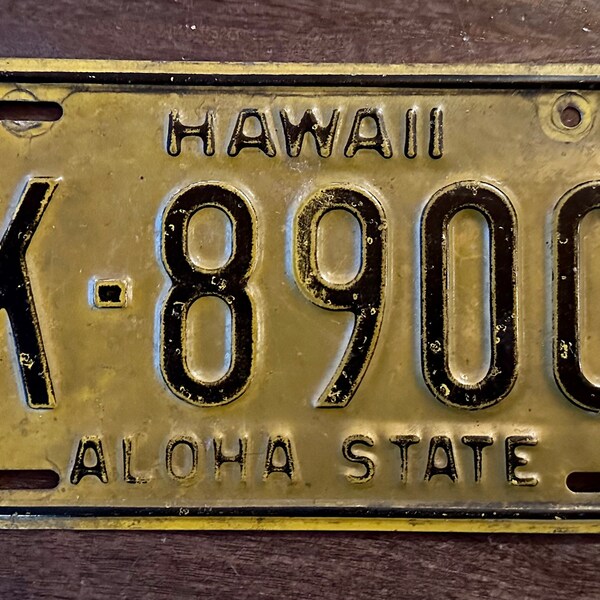 Aloha License Plate - Etsy