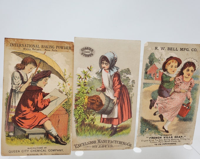 1800's Victorian Era Trade Cards; Victorian Era Advertisements; Old ...