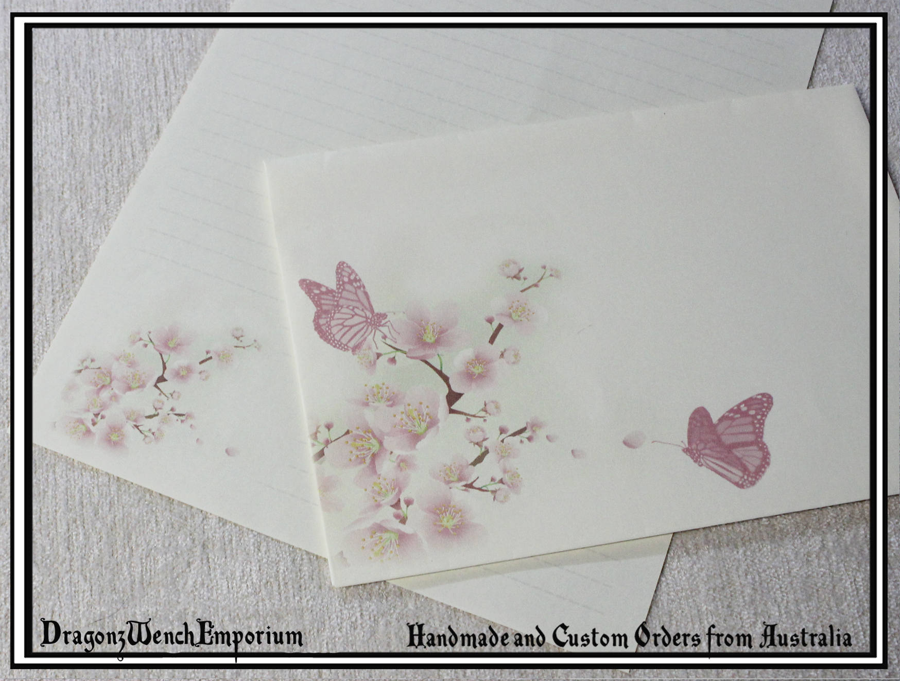 Letter Writing Set. Handmade Writing Paper and Envelopes. - Etsy Australia