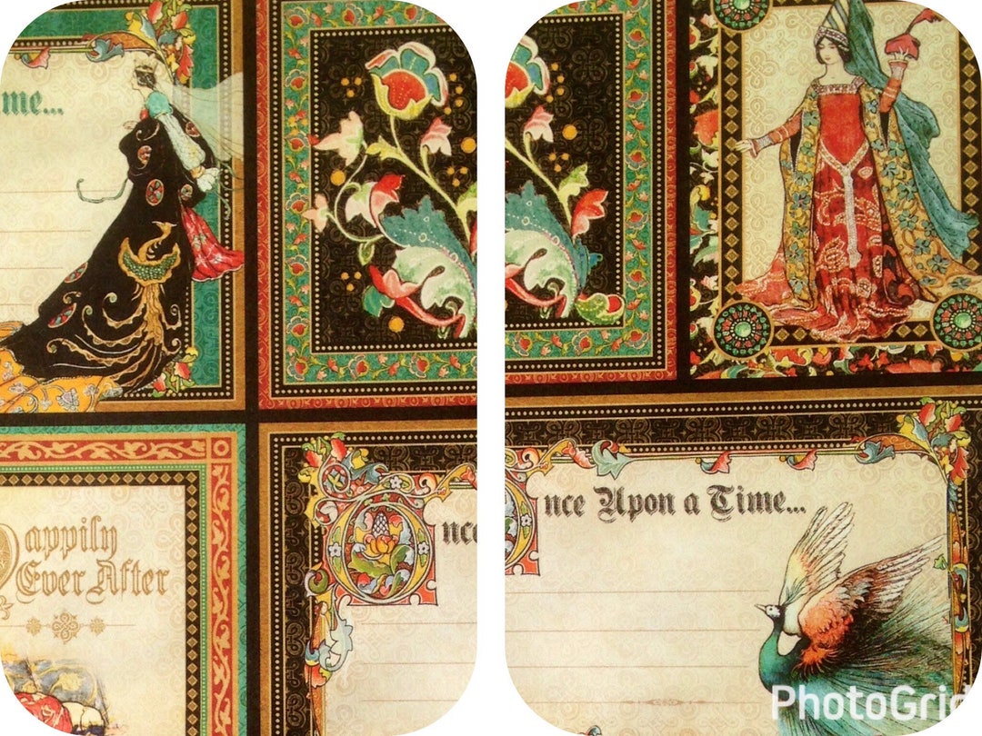 Enchanted Collage Laminated Travelers Notebook Dashboard or Folder With ...