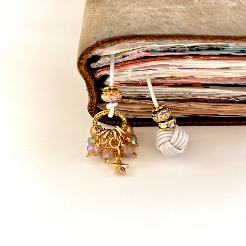 Star Bright Beaded Bookmark Travelers Notebook Bookmark - Etsy