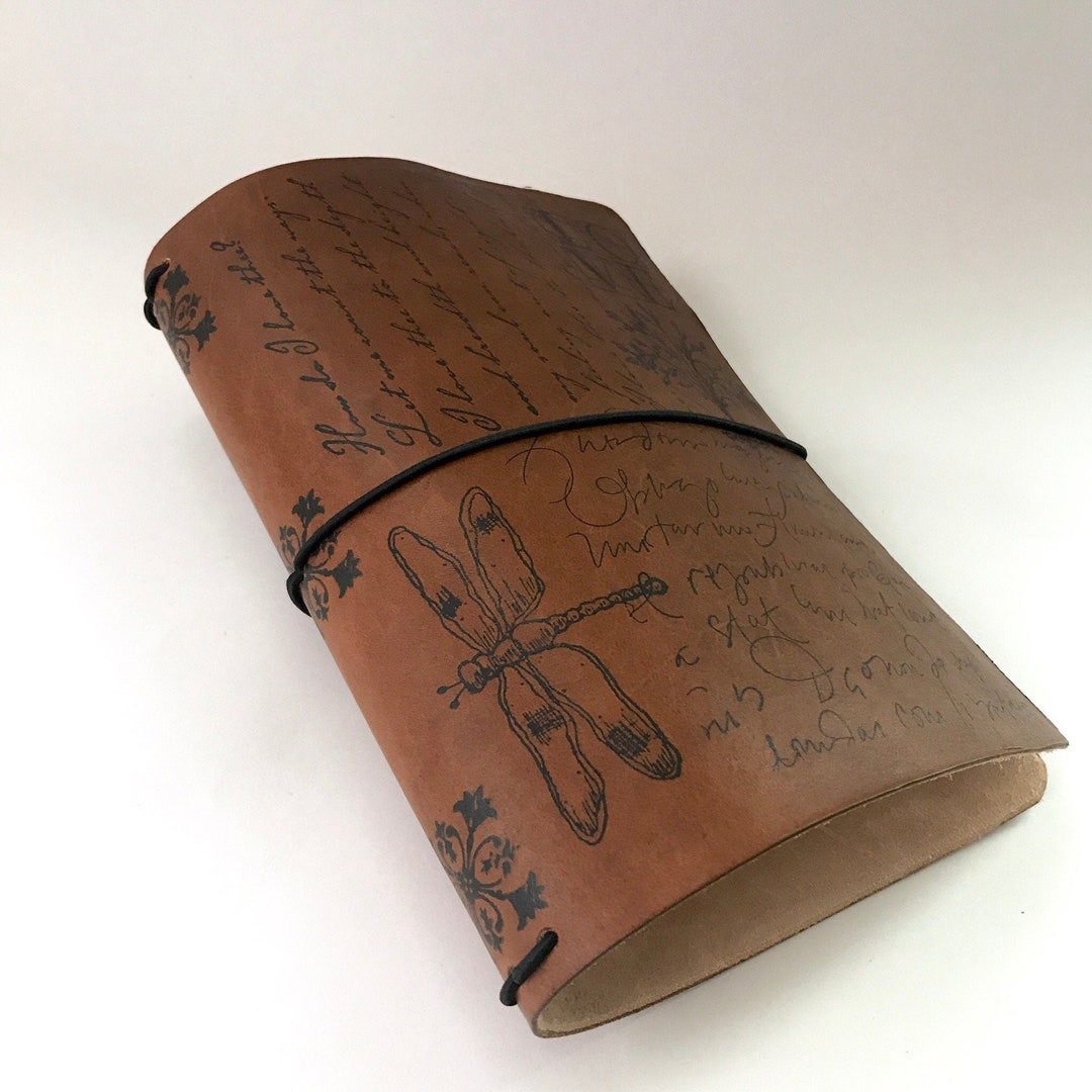 Chocolate Travelers Notebook Cover, Leather Travelers Notebook ...