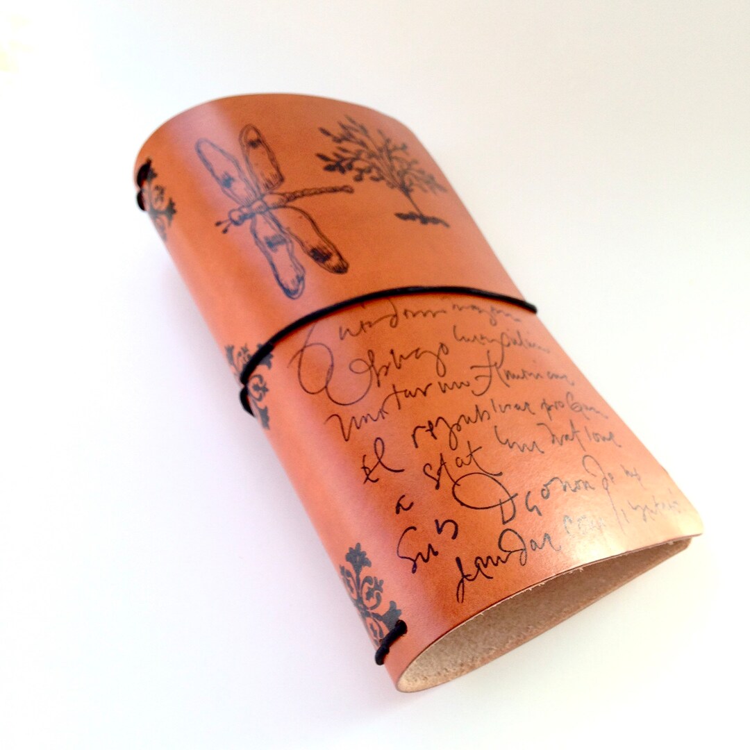 Personal Size Travelers Notebook Cover, Leather Travelers Notebook ...