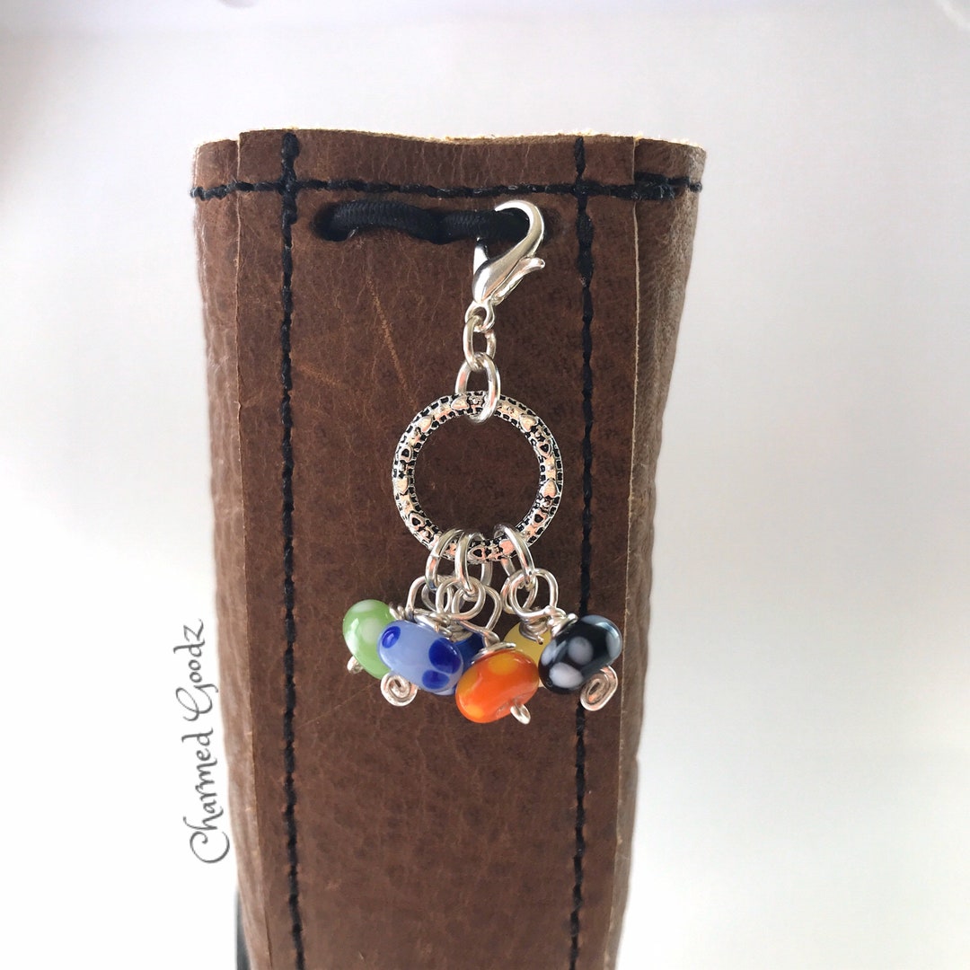 Dotty Travelers Notebook Charm, Planner Spine Charms, Planner ...