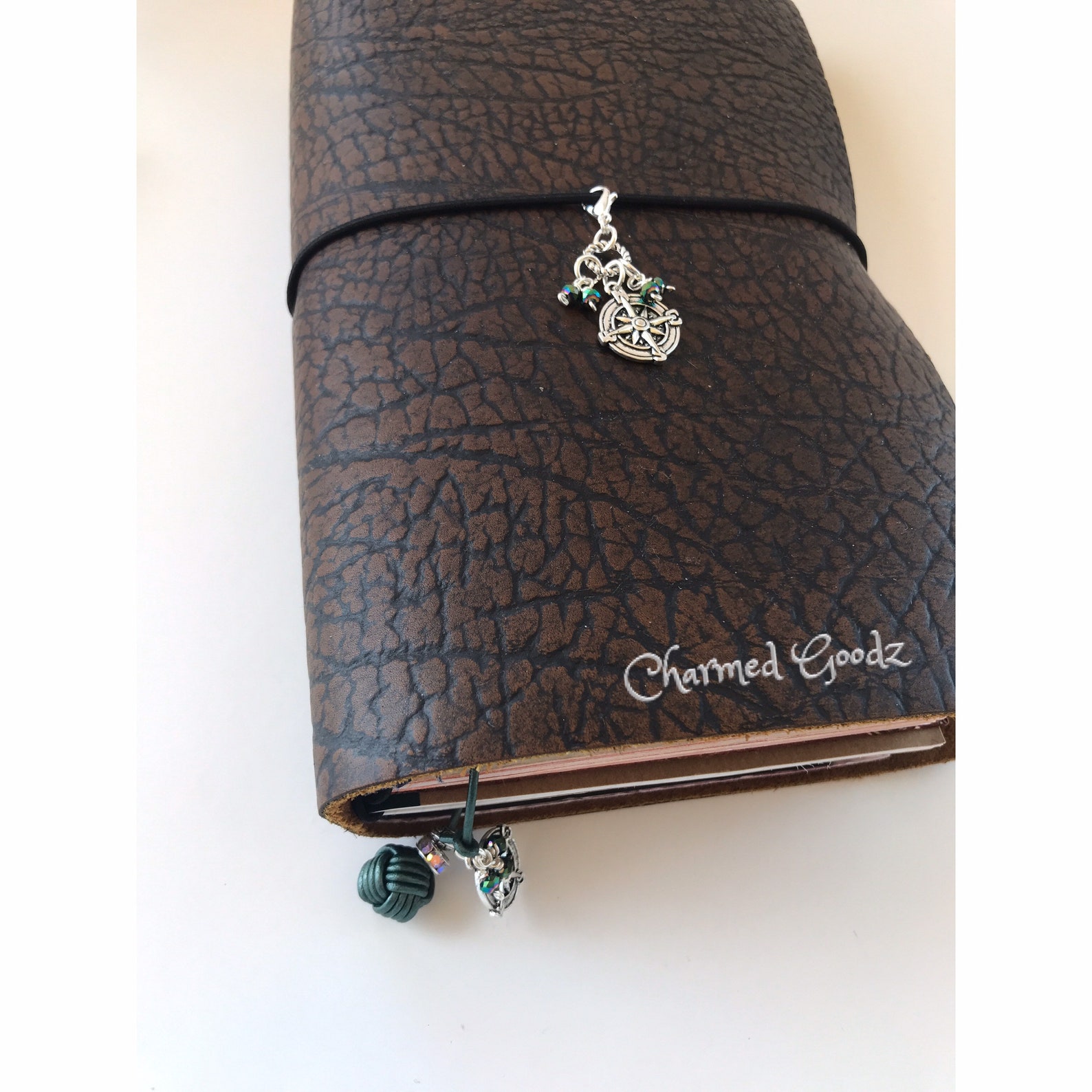 Travelers Notebook Compass Charm Planner Spine Charm - Etsy