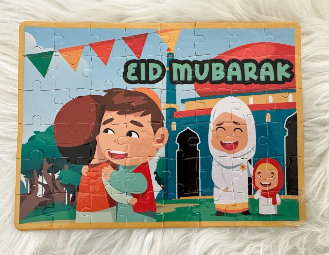 Eid Mubarak Puzzles for Kids , Eid Favors , Muslim Kids Gifts , Eid ...
