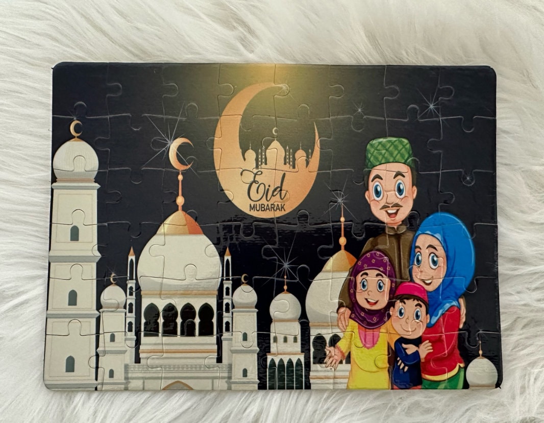 Eid Mubarak Puzzles for Kids , Eid Favors , Muslim Kids Gifts , Eid ...