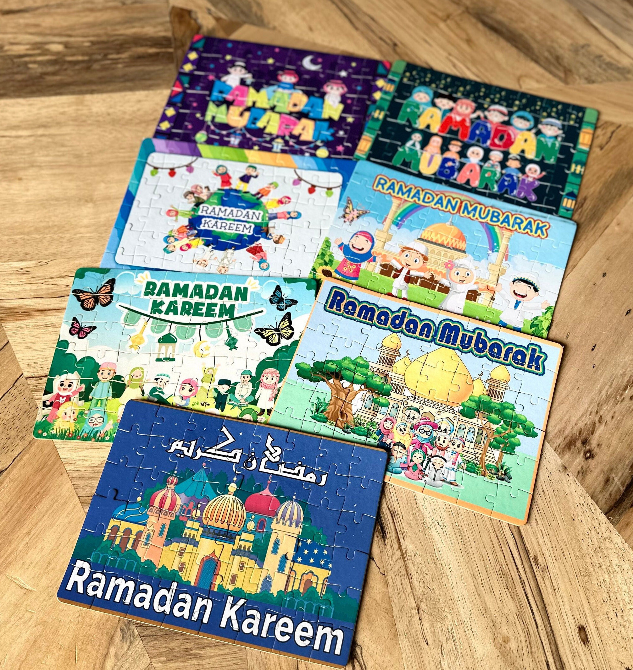Ramadan Mubarak Puzzles for Kids , Ramadan Favors , Muslim Kids Gifts ...