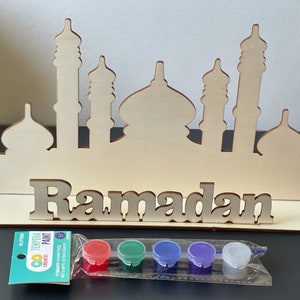 DIY Ramadan Decor for Kids , Paint Your Own Masjid , Ramadan Decor ...