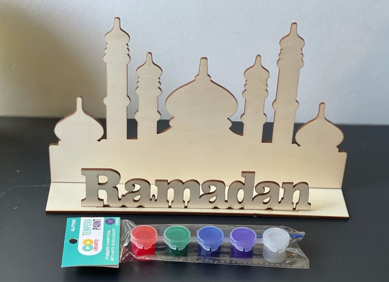 DIY Ramadan Decor for Kids , Paint Your Own Masjid , Ramadan Decor ...