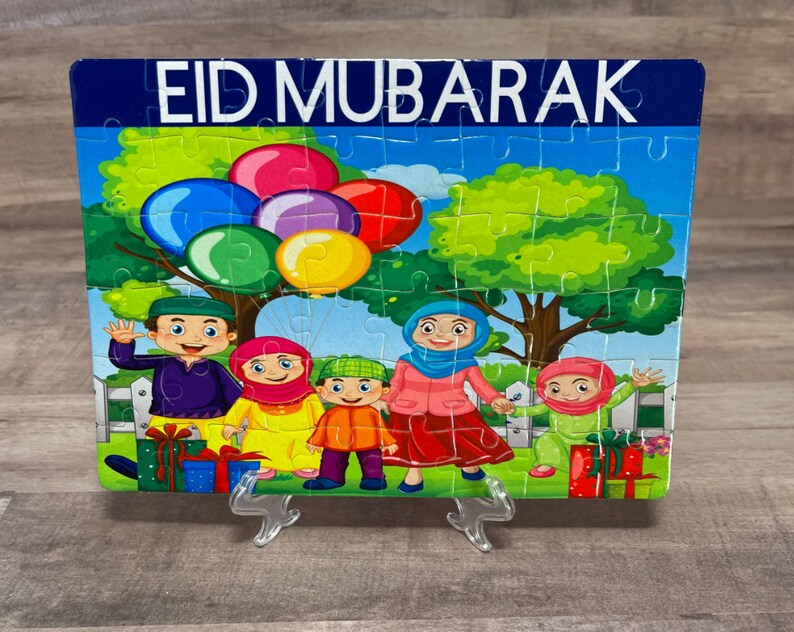 Eid Mubarak Puzzles for Kids , Eid Favors , Muslim Kids Gifts , Eid ...