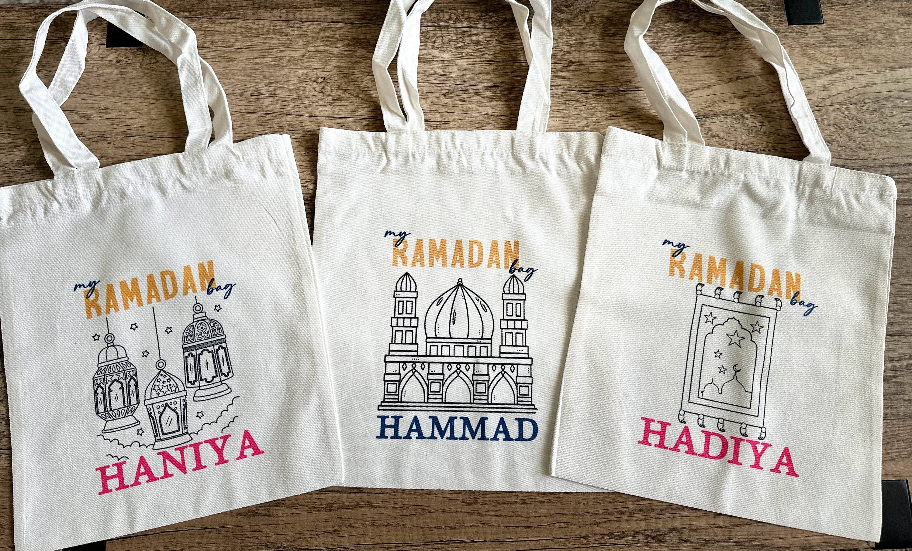Custom Ramadan Tote , DIY Ramadan Bag , Taraweeh Bag , Ramadan Favors ...