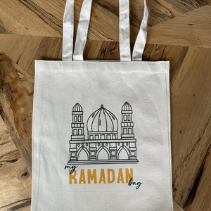 Custom Ramadan Tote , DIY Ramadan Bag , Taraweeh Bag , Ramadan Favors ...