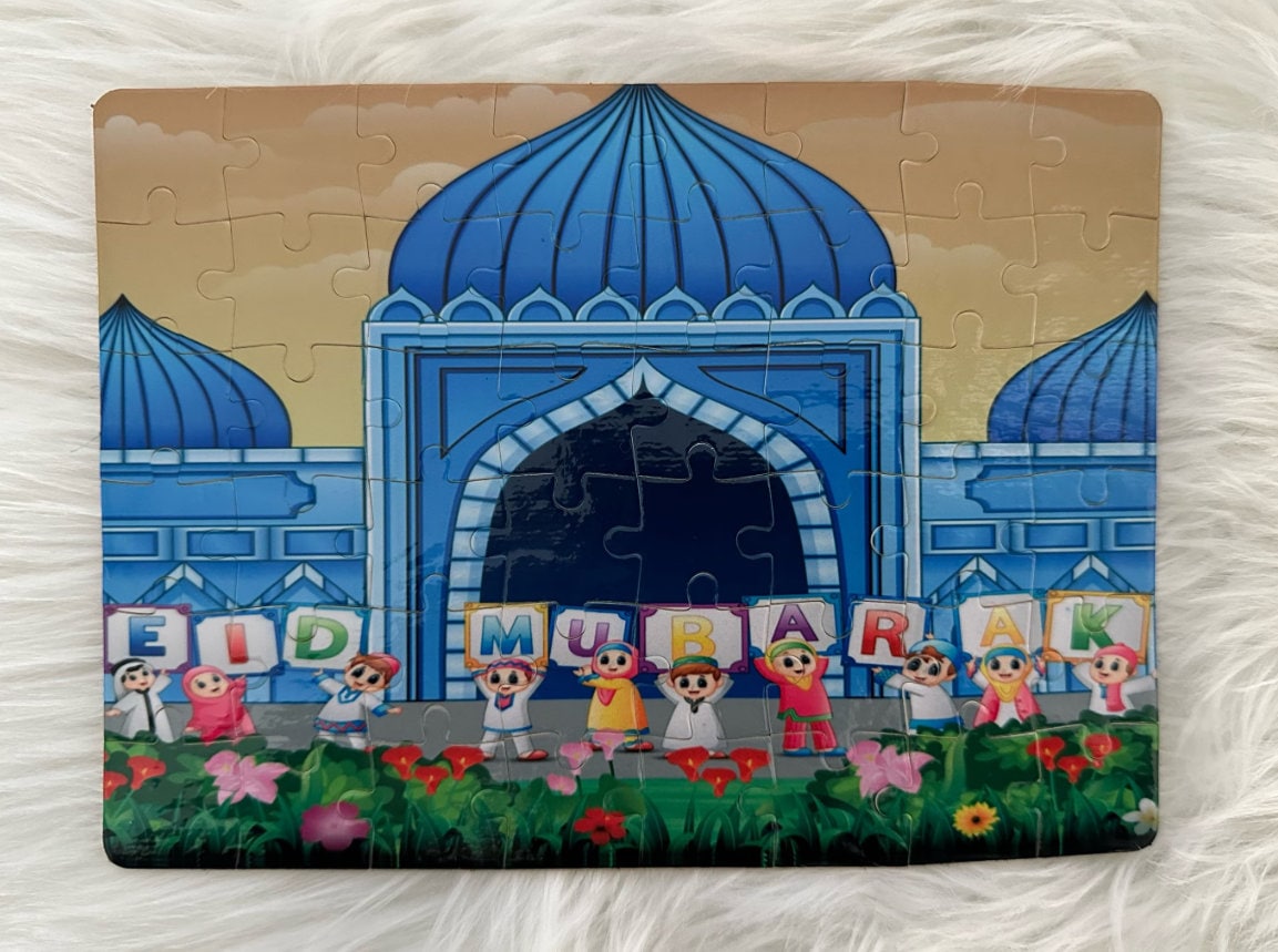 Eid Mubarak Puzzles for Kids , Eid Favors , Muslim Kids Gifts , Eid ...
