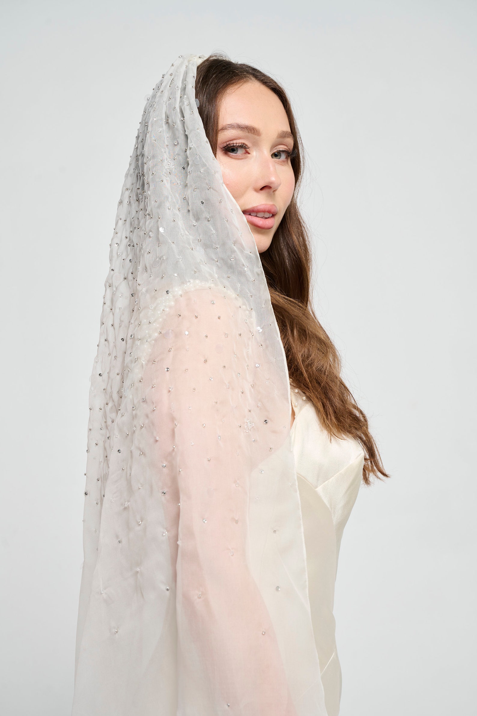 Bridal Ballet Crystal Wedding Veil, Ballet Beaded Sparkly Veil ...