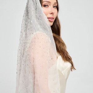 Bridal Ballet Crystal Wedding Veil, Ballet Beaded Sparkly Veil ...