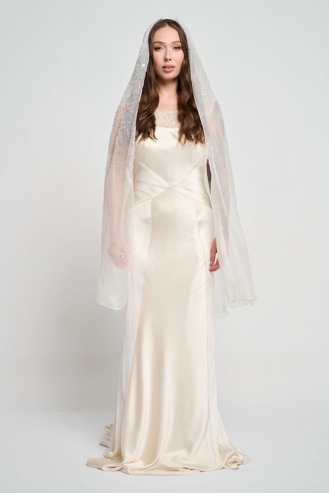 Bridal Ballet Crystal Wedding Veil, Ballet Beaded Sparkly Veil ...