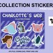 Charlottes Web Printable Stickers, Jpg Download, for Scrapbooking ...