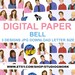 Bell Printable Papers, Digital, JPG, File Download, for Planner ...