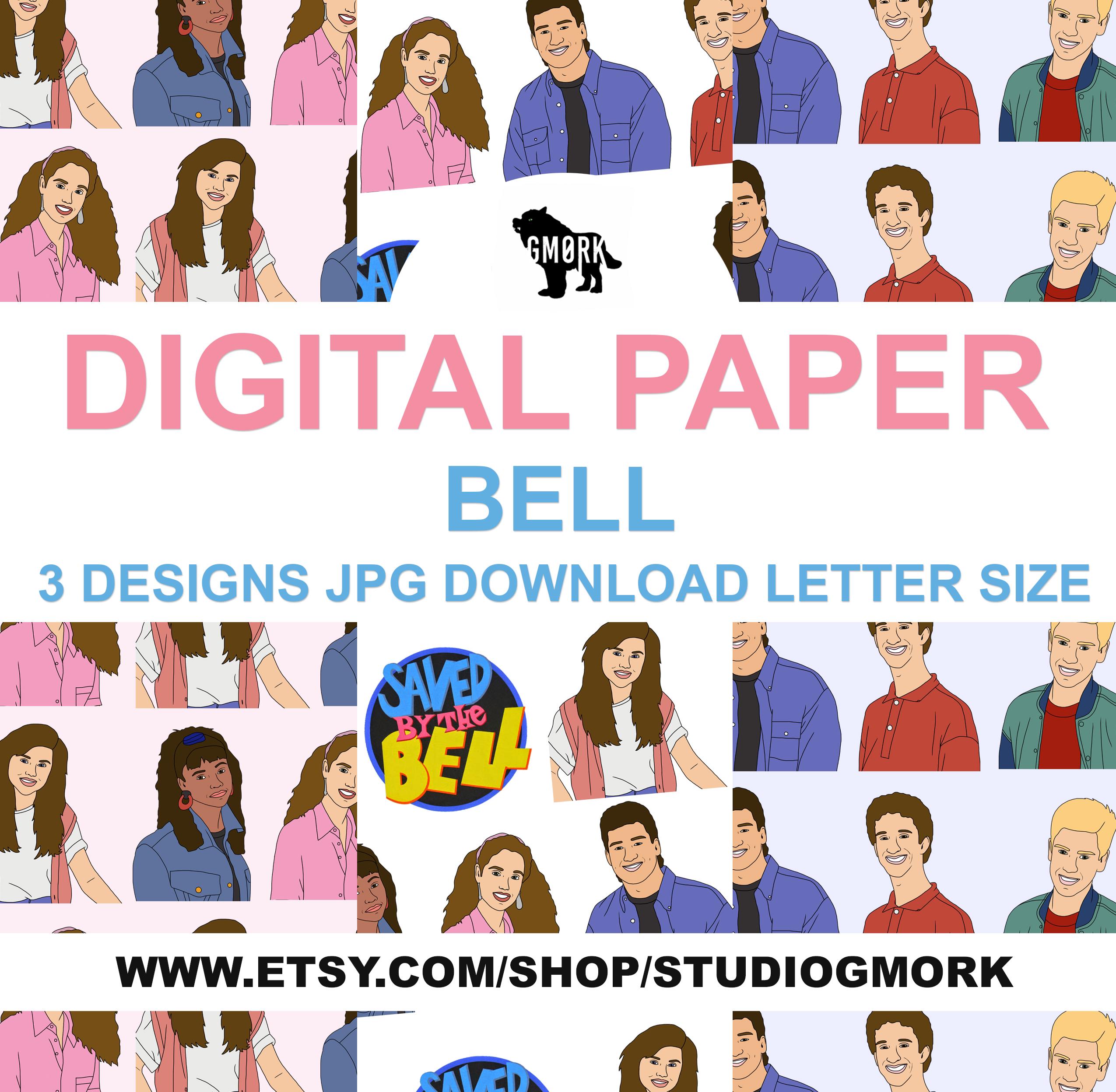 Bell Printable Papers, Digital, JPG, File Download, for Planner ...