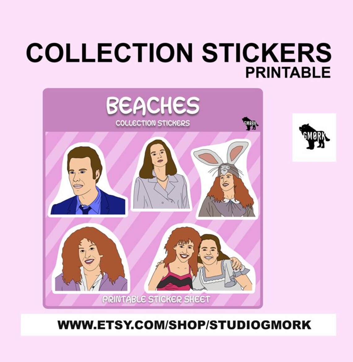 Beaches Printable Sticker Sheet for Planers, Journals, Scrapbooking or ...