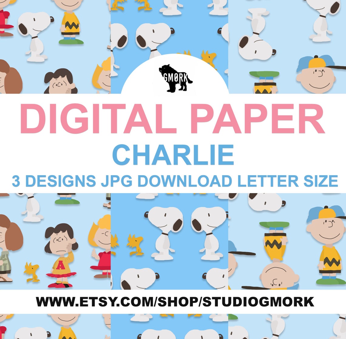 Charlie Printable Papers for Planners, Crafts, Journaling, Stationery ...