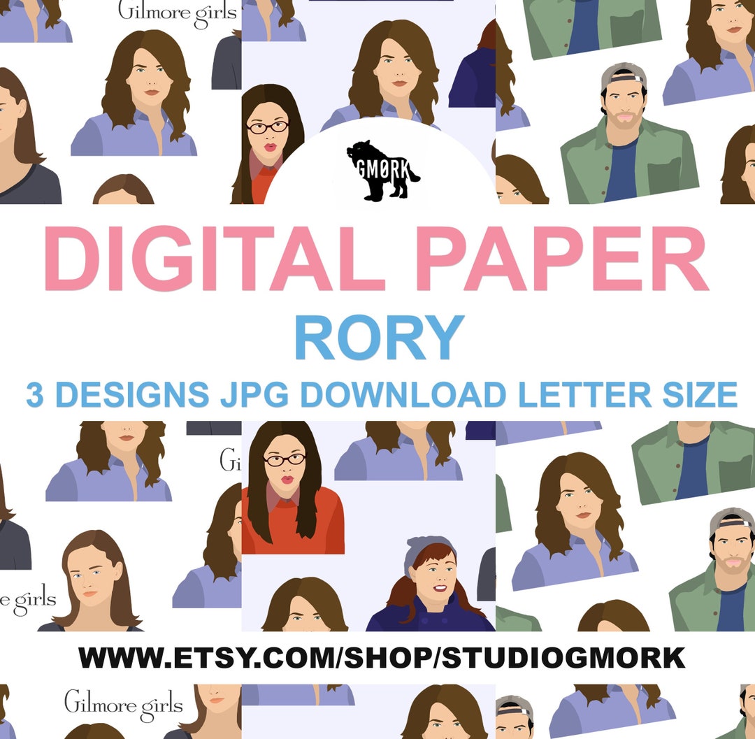 Rory Printable Papers, Scrapbook, Digital Paper for Planners ...