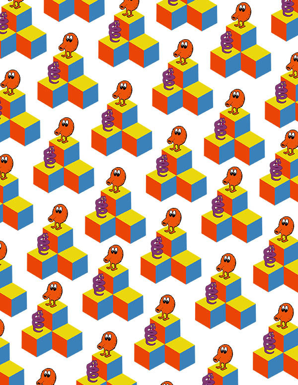 Qbert Printable Paper Jpg Download Print Videogame - Etsy