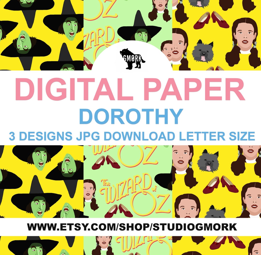 Dorothy Printable Papers for Planners, Mail, Snailmail, Stationery, and ...