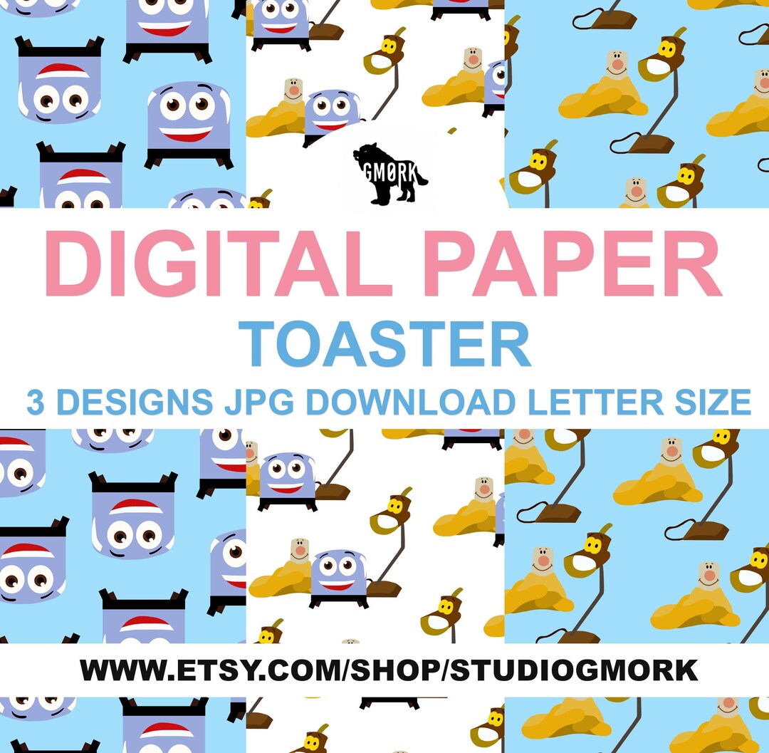 Toaster Printable Papers for Crafts, Planners or Scrapbooking, Jpg ...