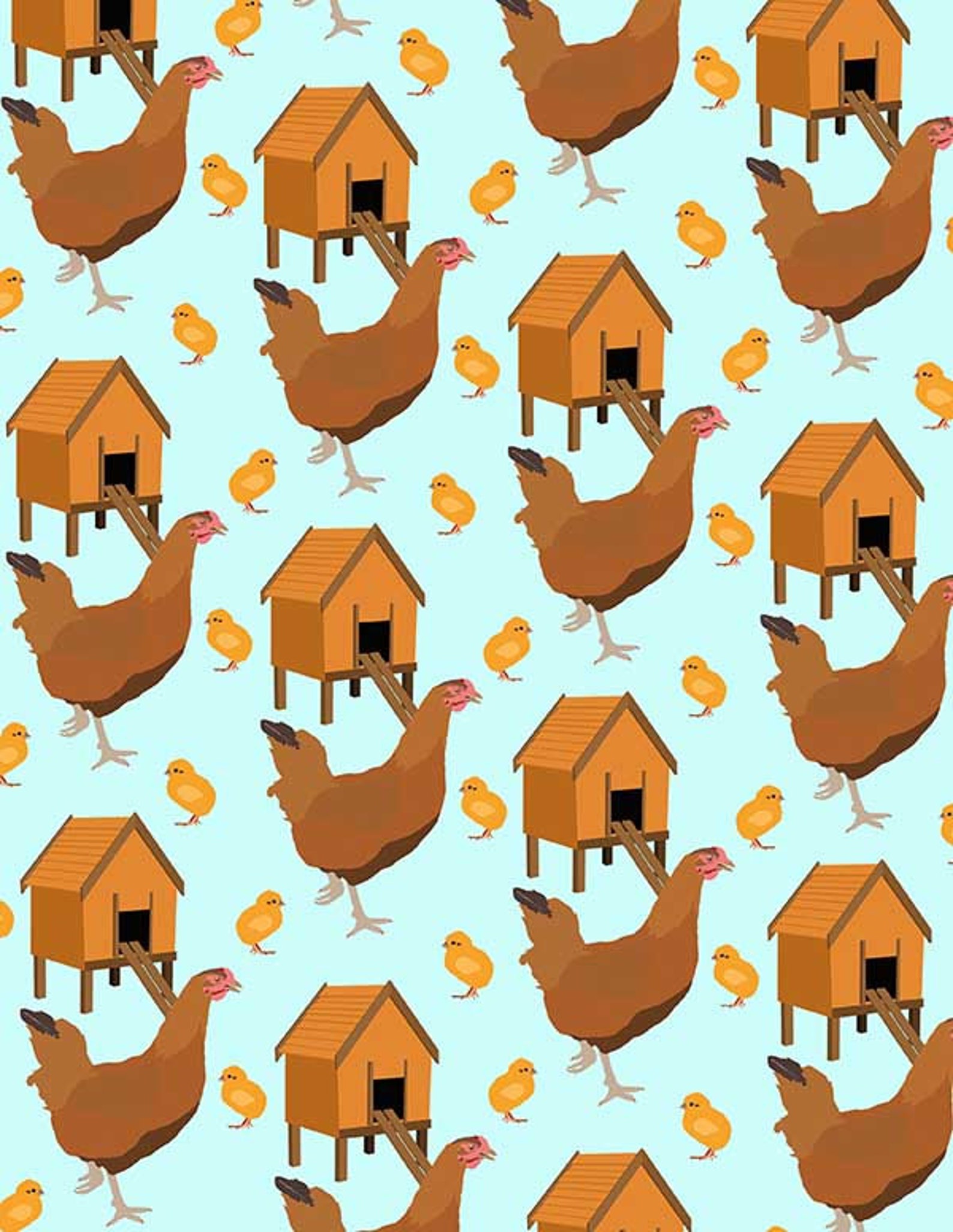 Chicken Coop Printable Papers, Digital, JPG, Planner Paper ...
