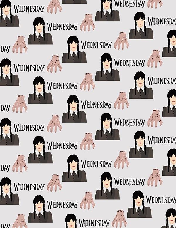 Wednesday Printable Papers, Digital, Journaling, Planner, Scrapbooking ...