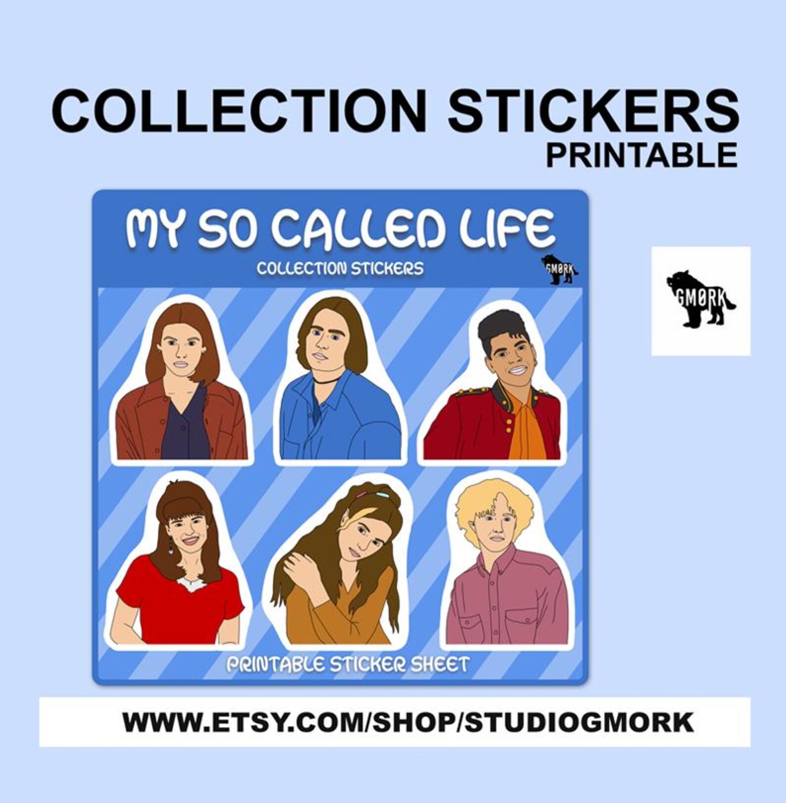 My so Called Life Printable Stickers for Planners, Journaling ...
