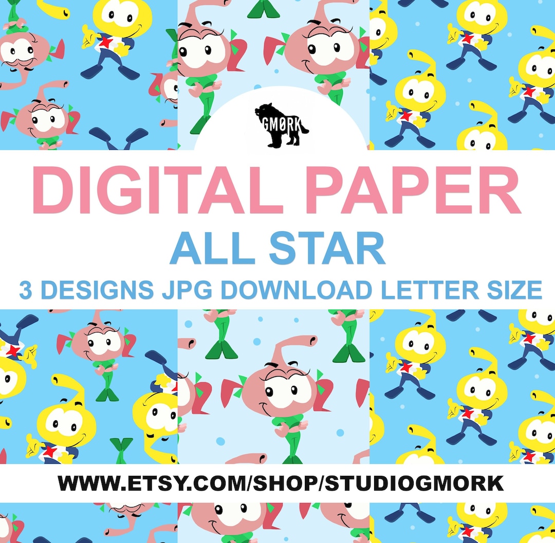 All Star Printable Papers for Planners, Crafts, Stationary, Mail, or ...
