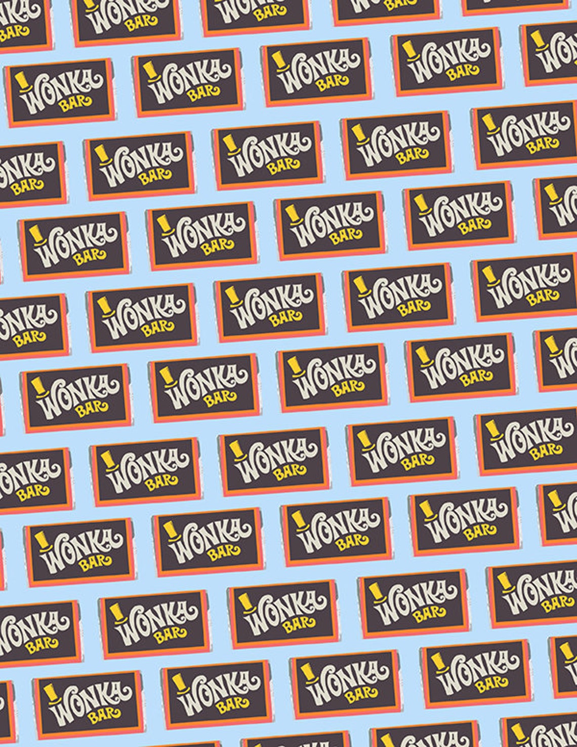 Willy Wonka Illustration Pattern Printable Design Jpg - Etsy