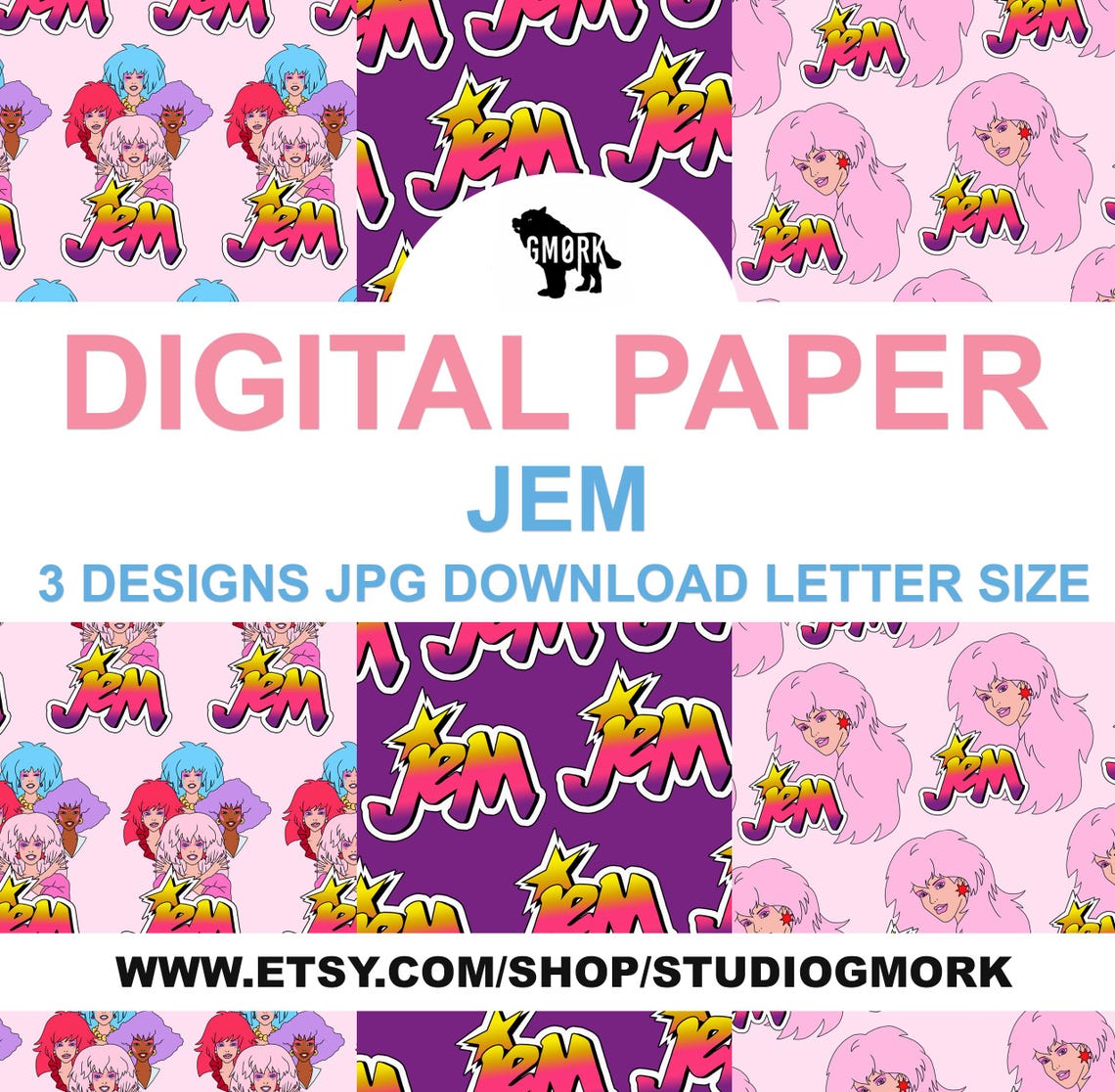 Jem Printable Papers for Journaling, Scrapbooking, Planners and Crafts ...