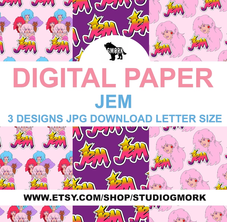 Jem Printable Papers for Journaling, Scrapbooking, Planners and Crafts ...