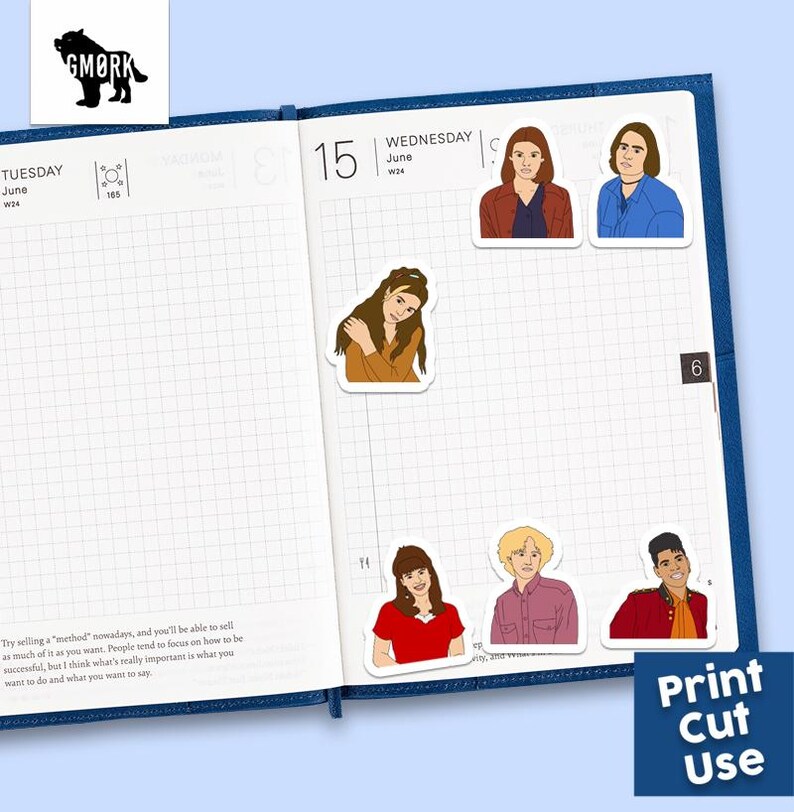 My so Called Life Printable Stickers for Planners, Journaling ...