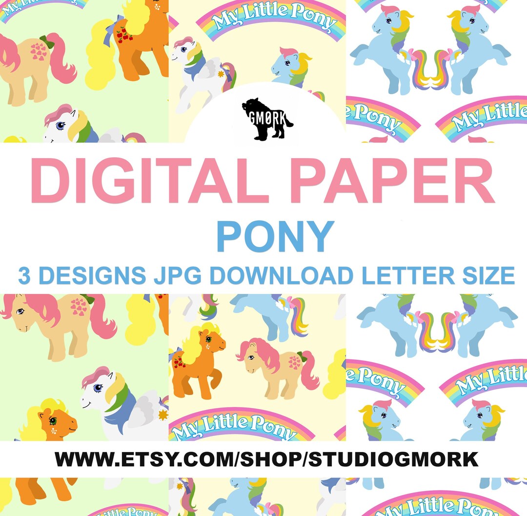 Pony Printable Papers for Planners, Scrapbooking, Journaling, Crafts ...